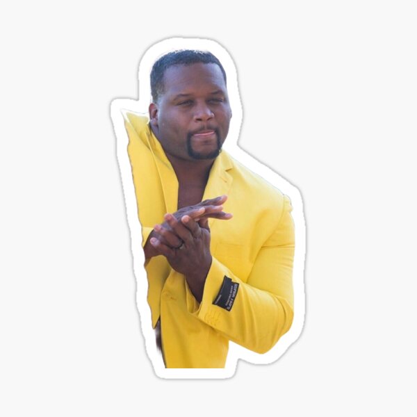 "Black guy hiding behind tree meme Sticker" Sticker for Sale by ...