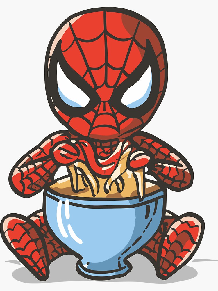 "Adorable Angry Baby Spider Eating Pasta Slinging Carb Loading ...
