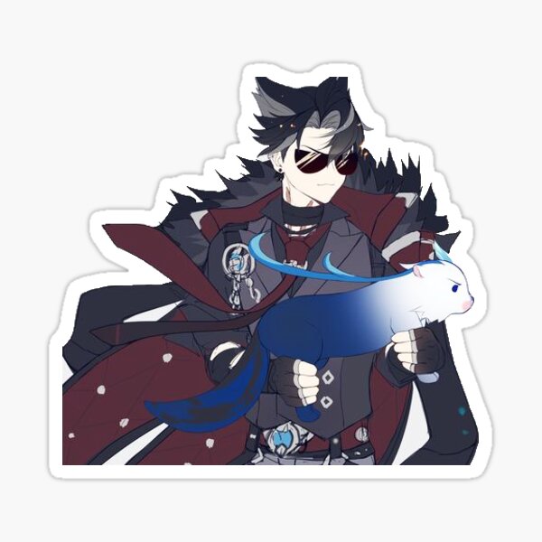 "neuvillette and wriothesley" Sticker for Sale by SidneyTic | Redbubble