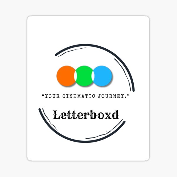 "Letterbox, Your Cinematic Journey." Sticker for Sale by LunaLoop ...