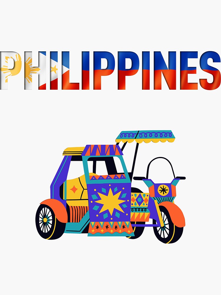 "Philippine Festive Tricycle" Sticker for Sale by photocatphoto | Redbubble