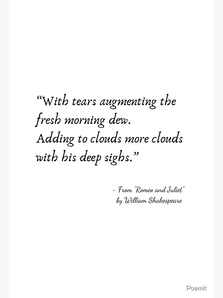 Romeo And Juliet Shakespeare Quotes