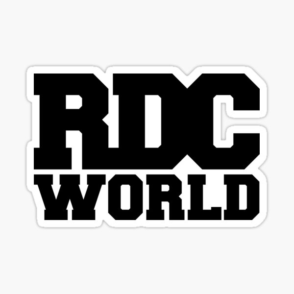 "Rdcworld1 Merch Rdc World Logo" Sticker for Sale by Laurie-Londono ...