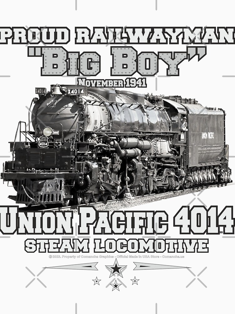 "UNION PACIFIC 4014 Steam Locomotive" Essential T-Shirt for Sale by ...