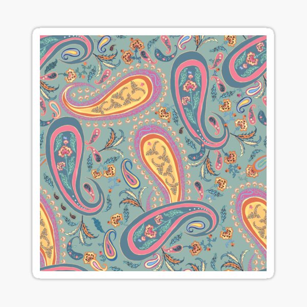 "Maxi Paisley" Sticker for Sale by LetsMolinares | Redbubble