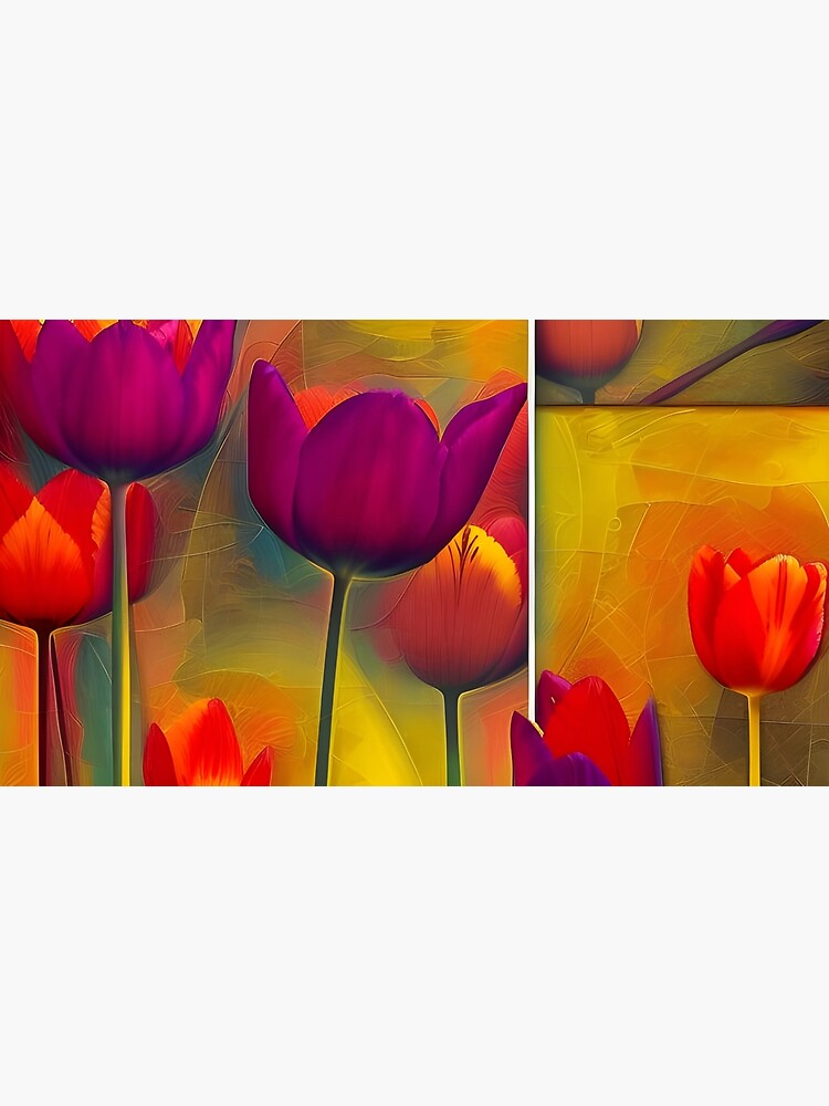 "Classic Tulips in Radiant Bloom" Art Print for Sale by DaLuca-Art ...