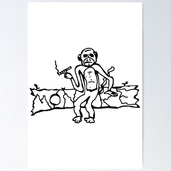 "Spoonkid Merch Monke" Poster for Sale by Cameron-Gray | Redbubble