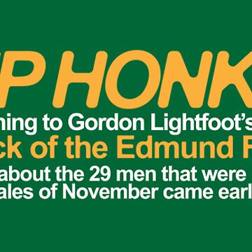 "In Loving Memory of the Wreck of the Edmund Fitzgerald" Sticker for ...