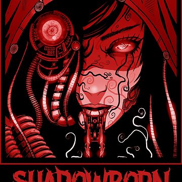 "SHADOWBORN (RED)" Sticker for Sale by Umbral-Lunacy | Redbubble