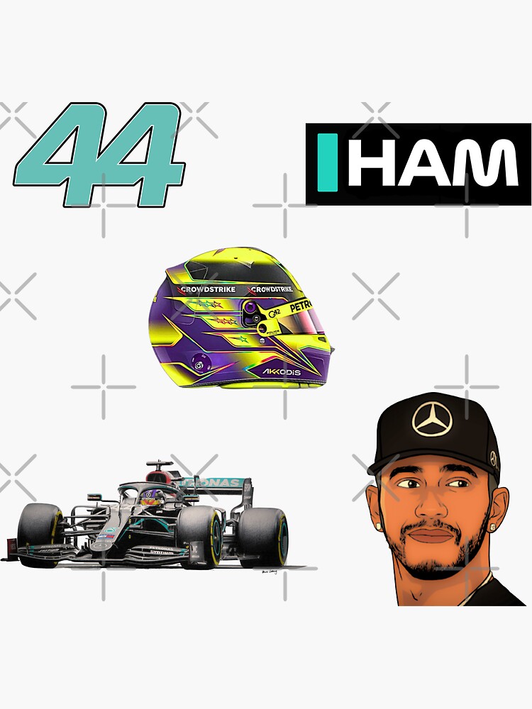 "Lewis Hamilton Sticker Pack" Sticker for Sale by the-creativelab ...
