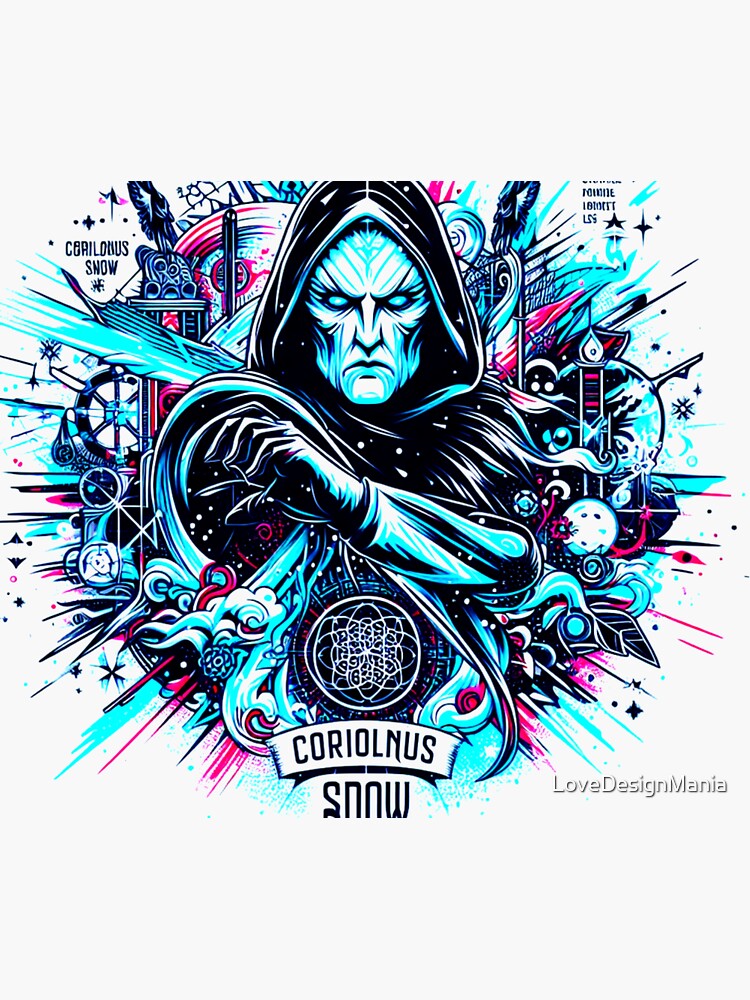 "coriolanus snow" Sticker for Sale by LoveDesignMania | Redbubble
