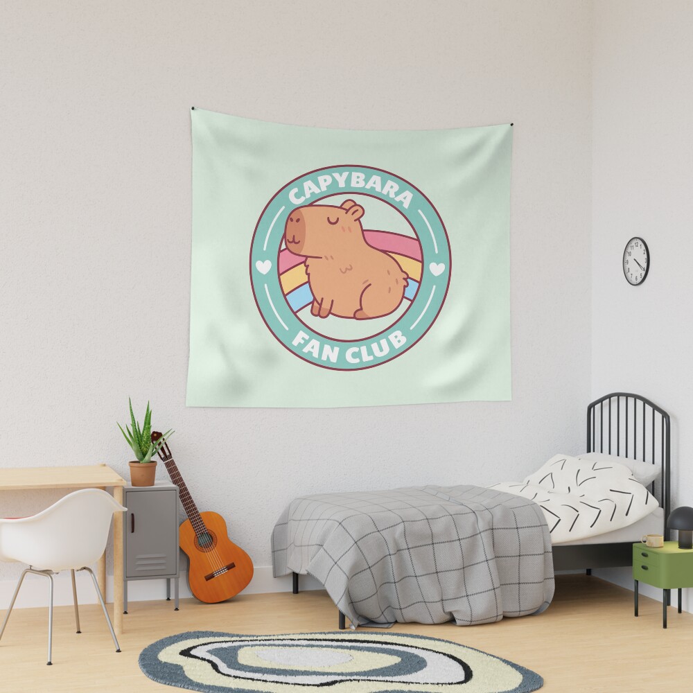 "Cute Capybara Fan Club" Poster for Sale by rustydoodle | Redbubble
