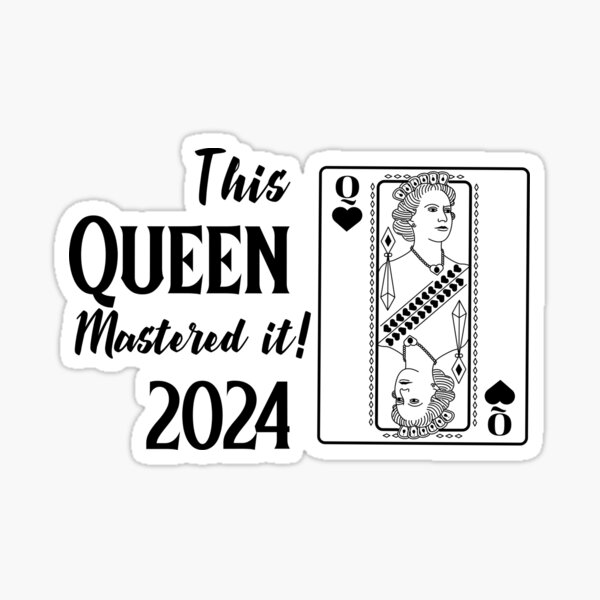 "This Queen Mastered it 2024" Sticker for Sale by 87-Aesthetics | Redbubble