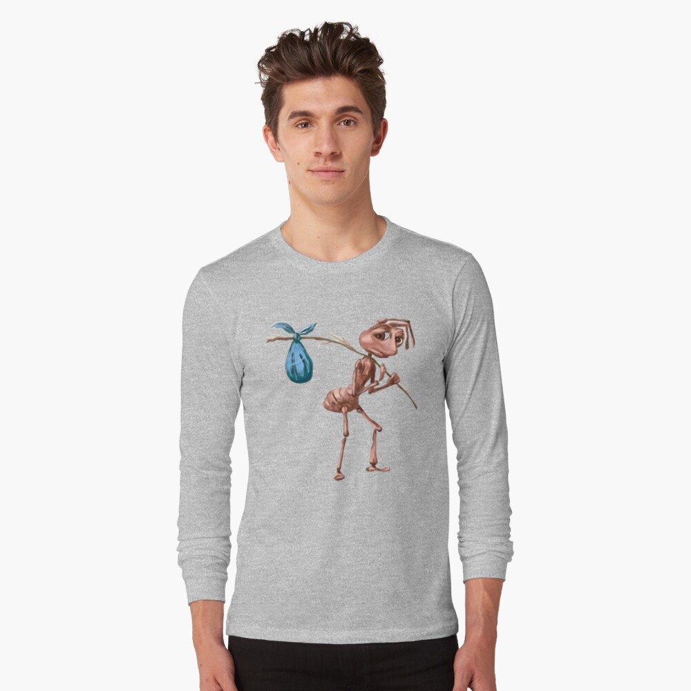 "Sad Ant With Bindle,Funny Homeless Ant" Sticker for Sale by Miumed ...