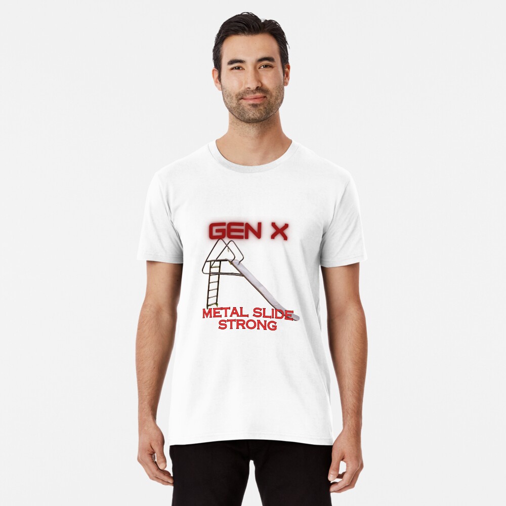 "Gen X Metal Slide Strong" Sticker for Sale by DesignsbyVelvet | Redbubble
