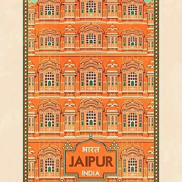 "Travel Posters - Jaipur India" Postcard for Sale by Rui Ricardo ...