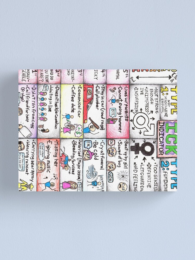 "Ick Indicator" Canvas Print for Sale by hoemath | Redbubble