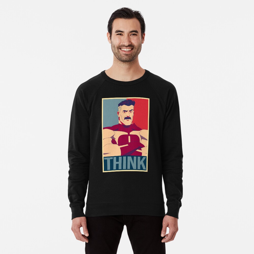 "Omni-Man - Think" Sticker for Sale by dasfajibe | Redbubble