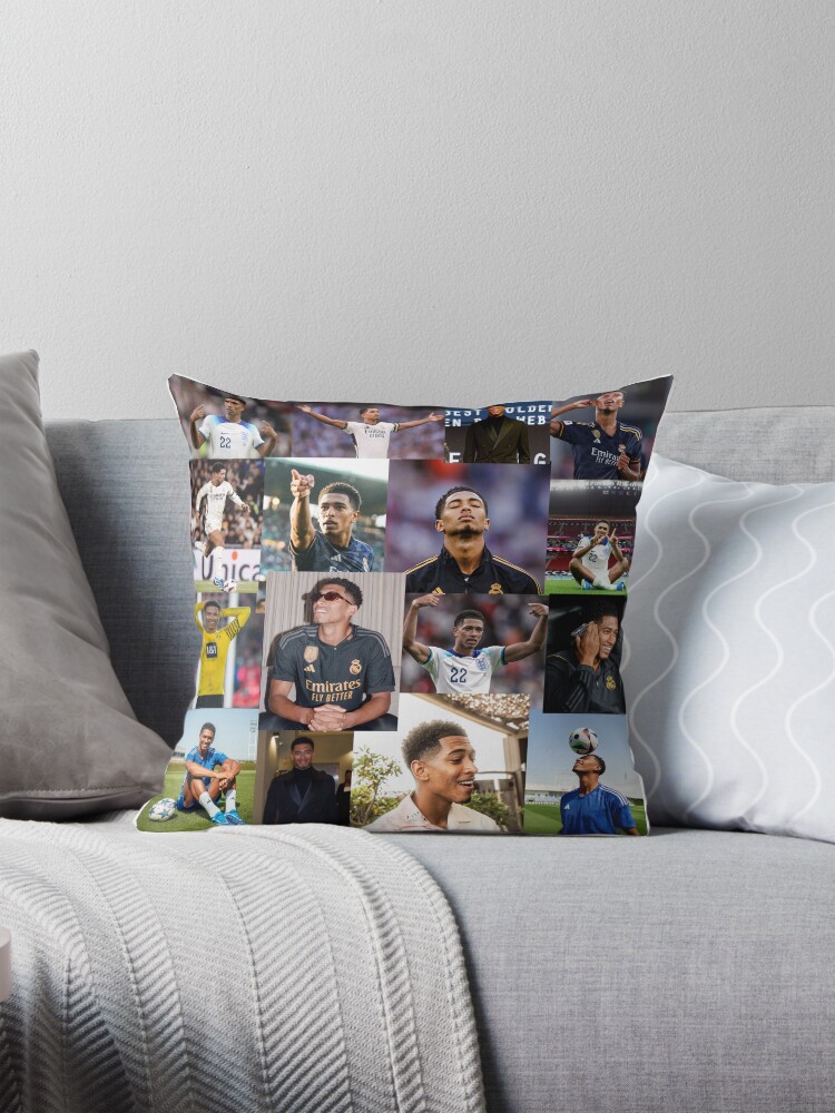 "Jude Bellingham Collage" Pillow for Sale by irenej394 | Redbubble