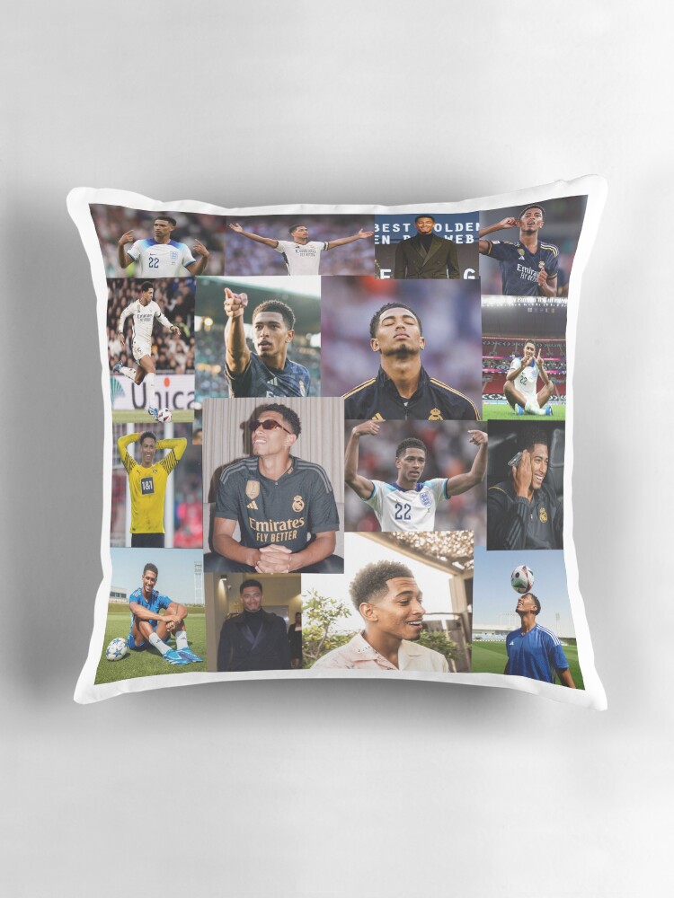"Jude Bellingham Collage" Pillow for Sale by irenej394 | Redbubble