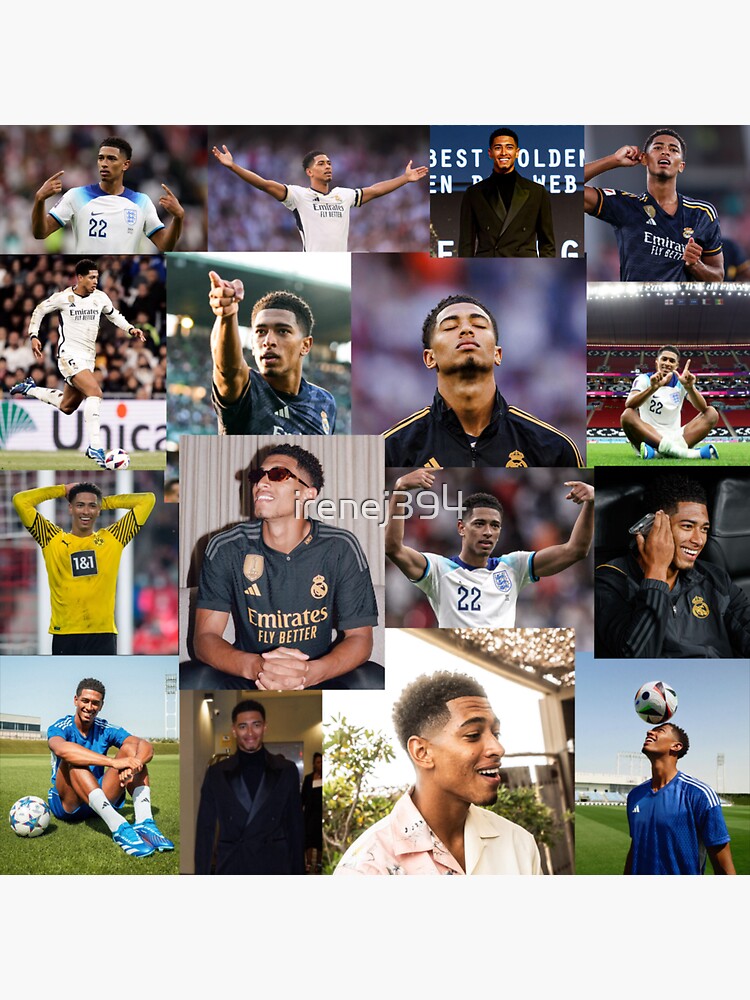 "Jude Bellingham Collage" Sticker for Sale by irenej394 | Redbubble