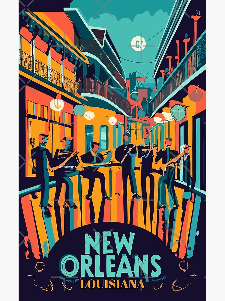 "A Vintage Travel Art of New Orleans - Louisiana - US" Poster for Sale ...