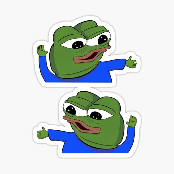 "pepoS pepo dance" Sticker for Sale by dankshirtsstore | Redbubble
