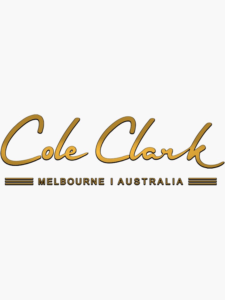 "Best Selling Cole Clark Logo Perfect Gift " Sticker for Sale by ...