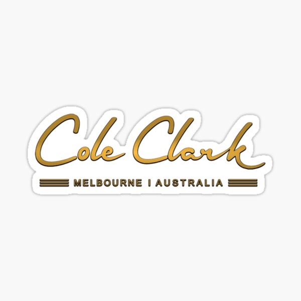 "Best Selling Cole Clark Logo Perfect Gift " Sticker for Sale by ...