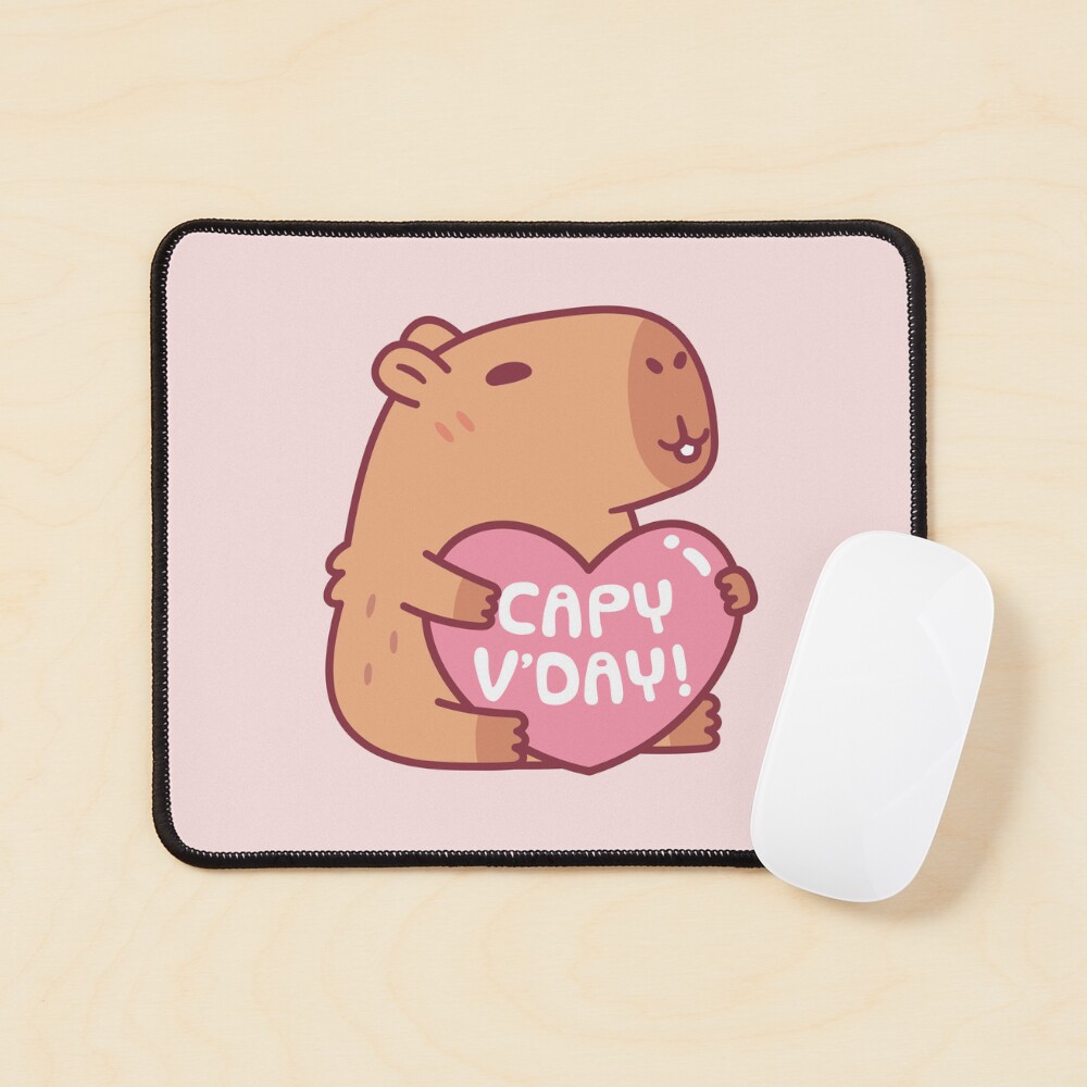"Cute Capybara Capy Vday Valentines Day Pun" Sticker for Sale by ...