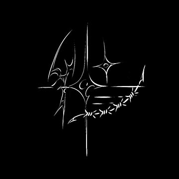 "Cyber Sigilism white tribal star white sticker" Sticker for Sale by ...