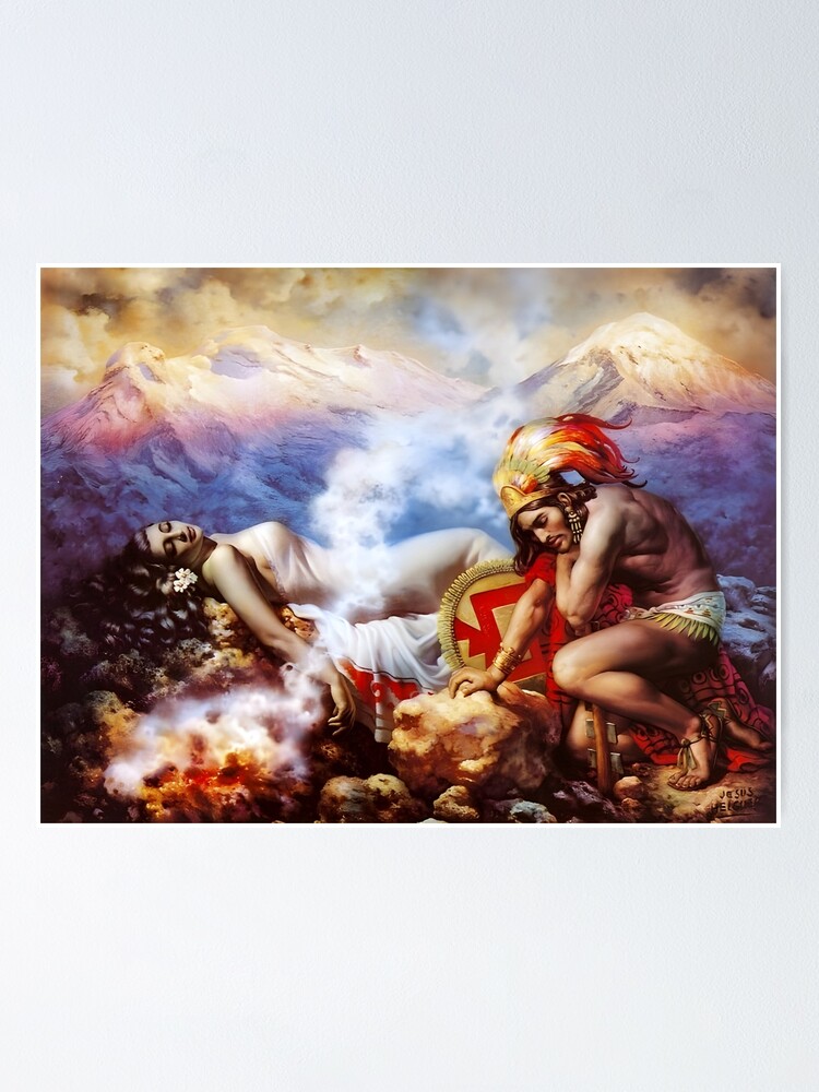 "The Legend of the Volcanoes - Jesus Helguera -" Poster for Sale by ...