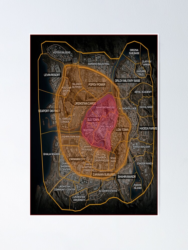 "Urzikstan Map, Gamer Players Gift" Poster for Sale by jaggyboy | Redbubble