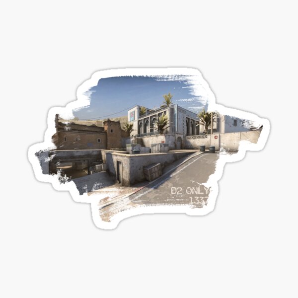 "CS: GO Dust2 Only" Sticker for Sale by asymmetrickid | Redbubble