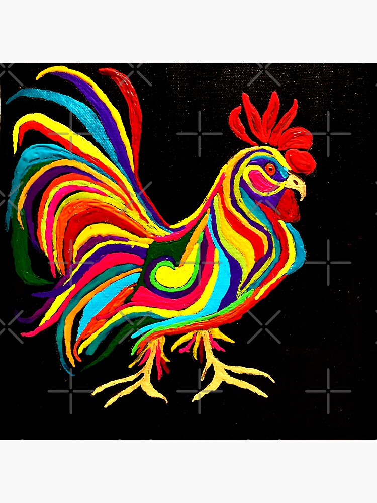 "El Gallo" Sticker for Sale by elenafdzz | Redbubble