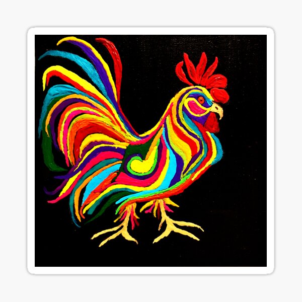 "El Gallo" Sticker for Sale by elenafdzz | Redbubble