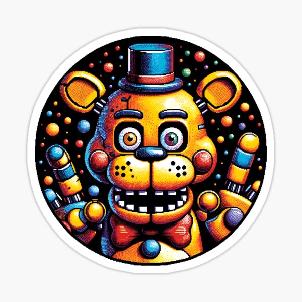 "Five Nights At Freddy" Sticker for Sale by Geboking | Redbubble