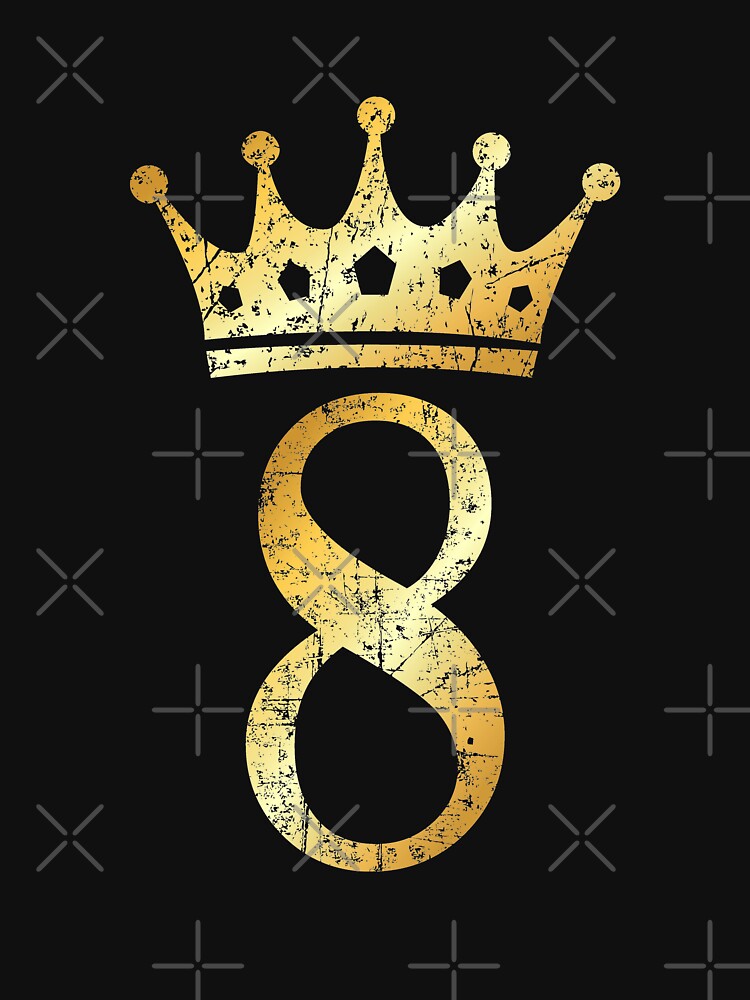 "Crown Number 8 - 8th Birthday & Anniversary (Ancient Gold)" Essential ...