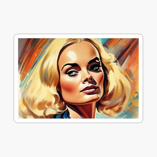 "Digital design of Shirley Eaton 2" Sticker for Sale by Don-Marti ...