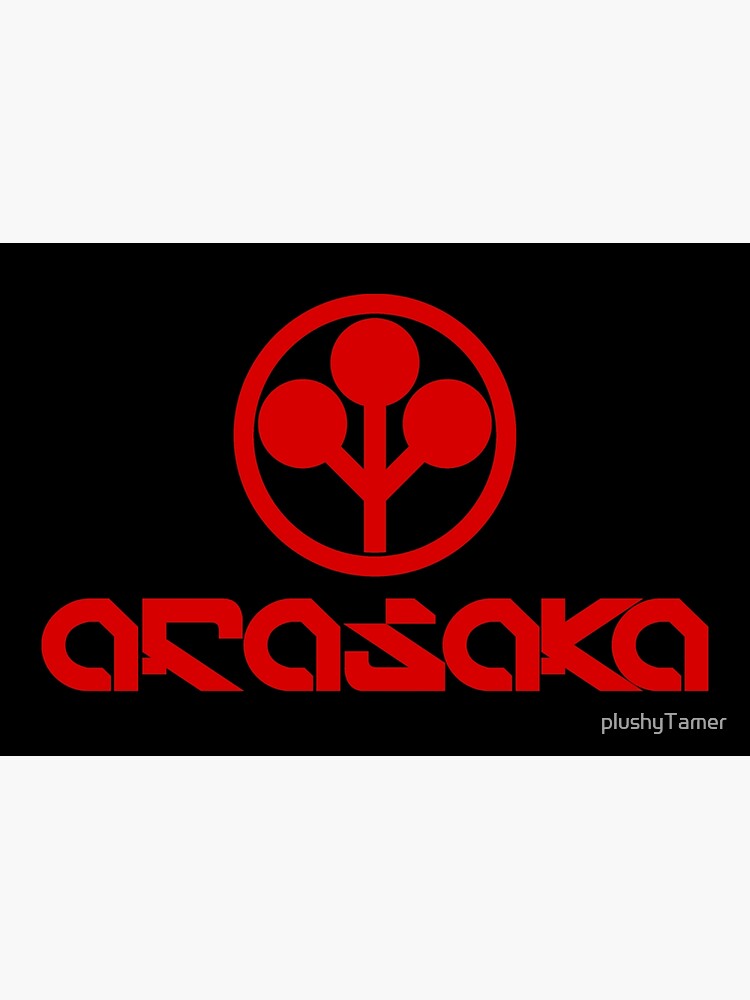 "Arasaka Logo - Red" Poster for Sale by plushyTamer | Redbubble