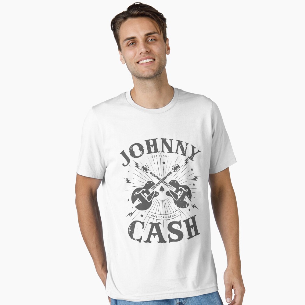"Johnny Cash American Rebel" Sticker for Sale by Vicky021 | Redbubble