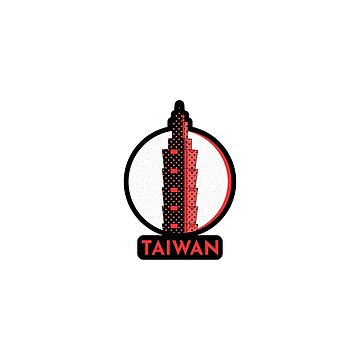 "Taiwan logo" Sticker for Sale by MPDesign84 | Redbubble