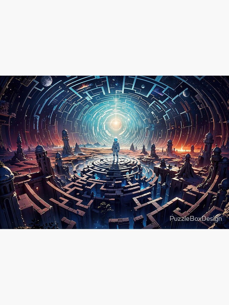 "Psychedelic Astronaut Space Maze Jigsaw Puzzles - Celestial Journey on ...