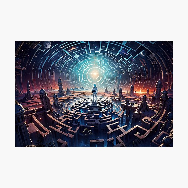"Psychedelic Astronaut Space Maze Jigsaw Puzzles - Celestial Journey on ...