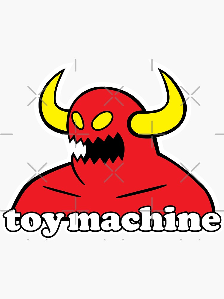 "Toy machine logo " Sticker for Sale by Gi Ko | Redbubble