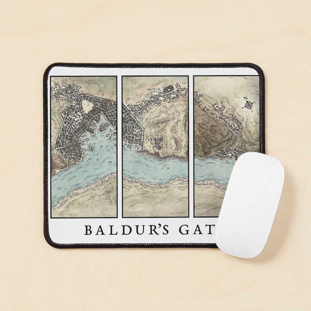 "Baldur's Gate Map" Poster for Sale by TheWizardRyn | Redbubble