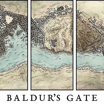 "Baldur's Gate Map" Poster for Sale by TheWizardRyn | Redbubble