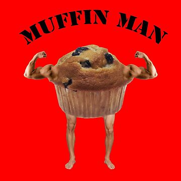"Muffin Man" Sticker for Sale by paulandgoats | Redbubble