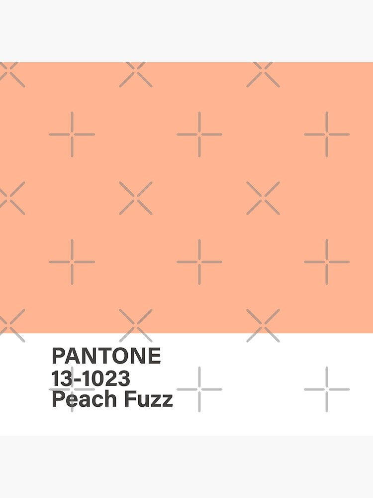 "pantone 13-1023 Peach Fuzz，PANTONE Color of the Year 2024" Poster for ...