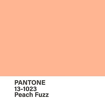 "pantone 13-1023 Peach Fuzz，PANTONE Color of the Year 2024" Poster for ...